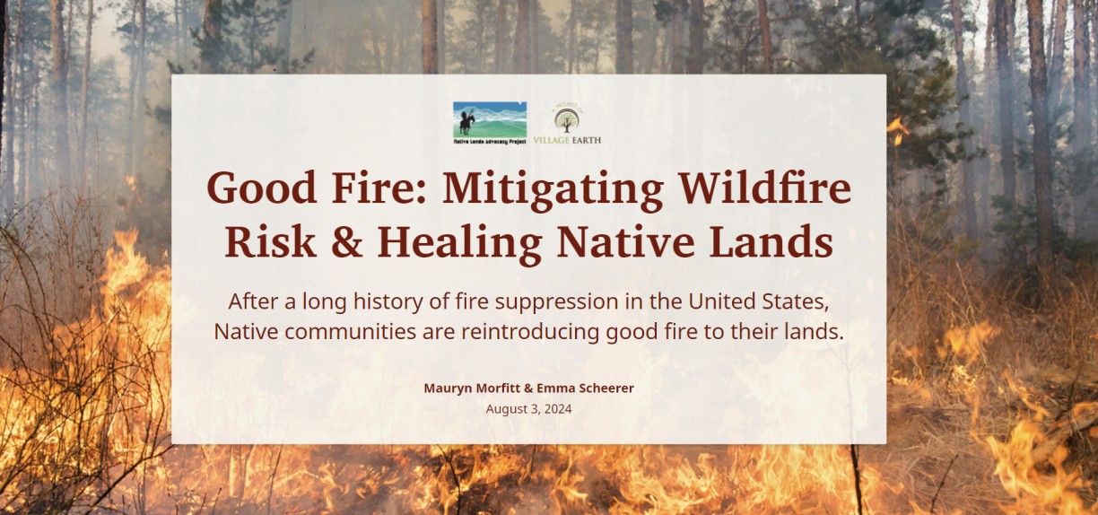 Introducing Our New Storymap: Good Fire: Mitigating Wildfire Risk ...